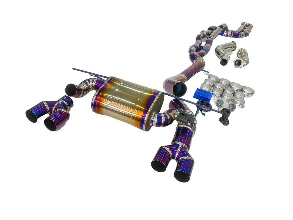 KP BMW M3/M4 TITANIUM VALVE CONTROL EXHAUST SYSTEM WITH CARBON TIPS (F